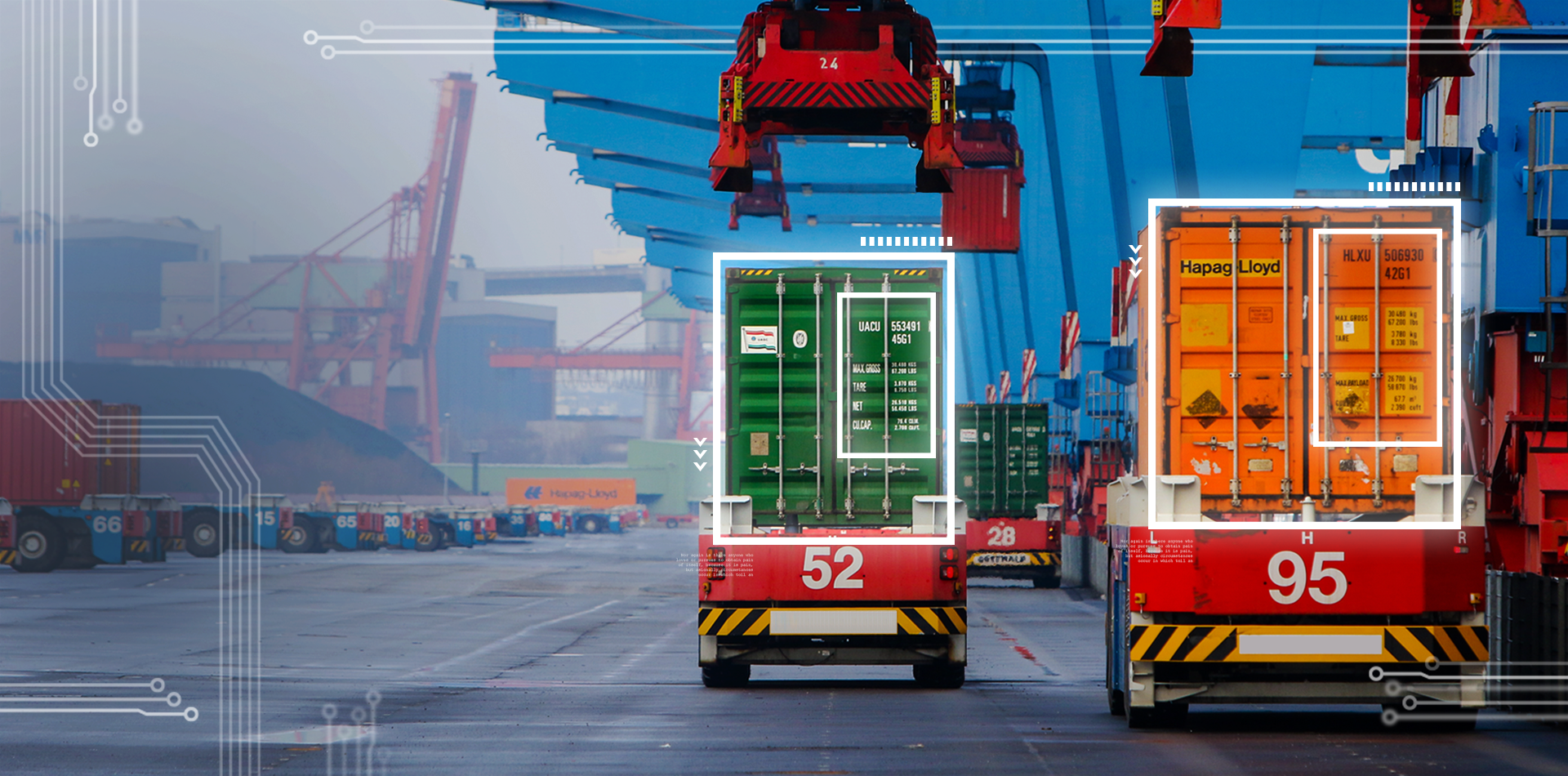 Identificación de códigos de contenedores y matrículas